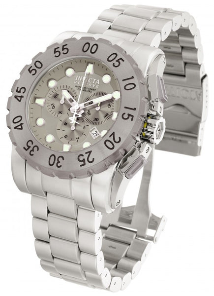 Invicta Men's 1959 Reserve Chronograph Grey Dial Stainless Steel Watch ...