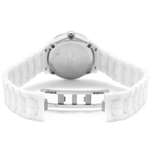 Invicta Women's 0726 Ceramics Automatic Date Blue Dial Stainless Steel ...