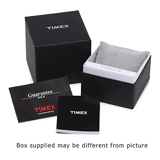 Timex Men's T2P140 Black Stainless-Steel Analog Quartz Watch with Blac ...